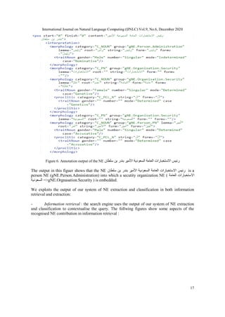 AUTOMATIC ARABIC NAMED ENTITY EXTRACTION AND CLASSIFICATION FOR INFORMATION RETRIEVAL | PDF