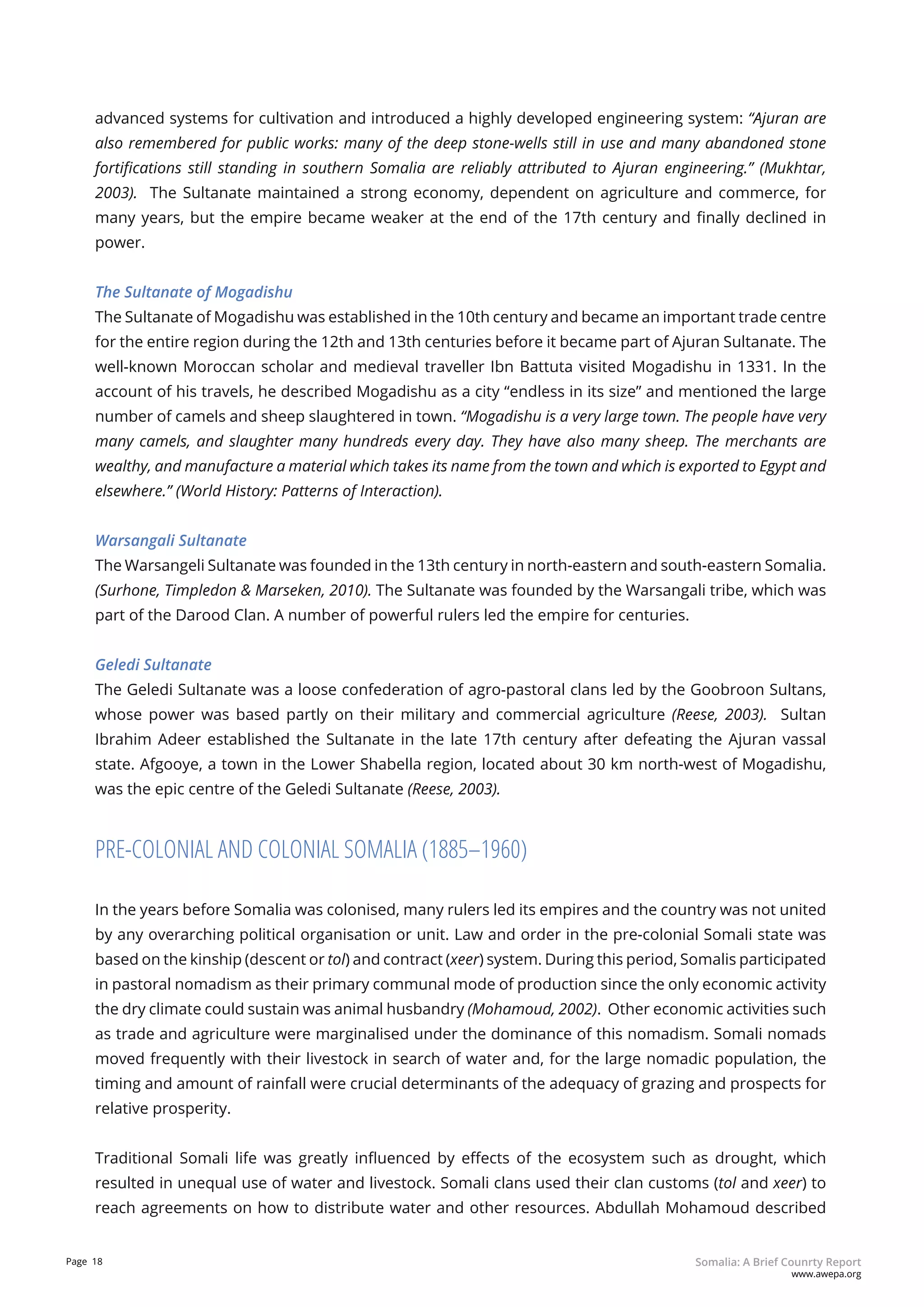 Somalia-A-Brief-and-Country-Report | PDF