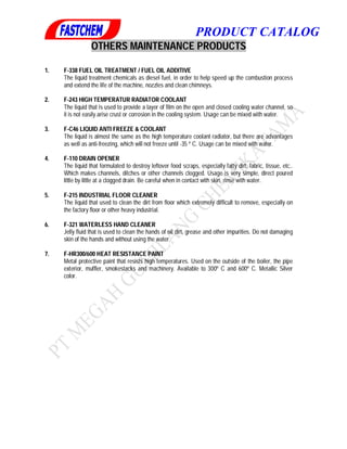 INDUSTRIAL PRODUCT FASTCHEM (ENGLISH VERSION) | PDF