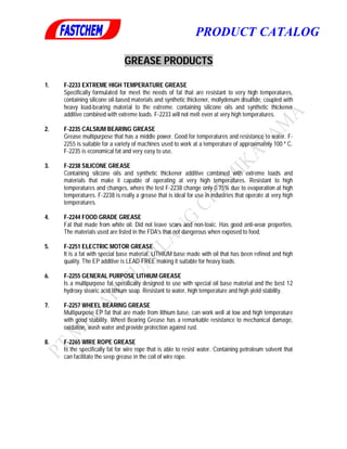 INDUSTRIAL PRODUCT FASTCHEM (ENGLISH VERSION) | PDF