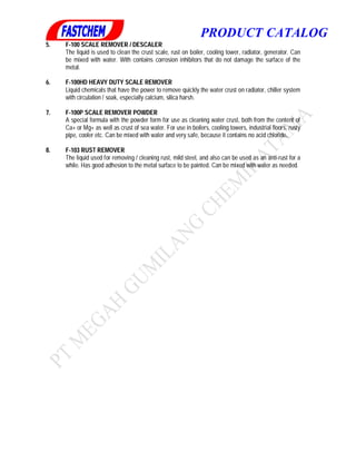 INDUSTRIAL PRODUCT FASTCHEM (ENGLISH VERSION) | PDF