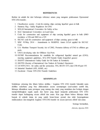 STS LNG transfer - Bulletin(01) | PDF