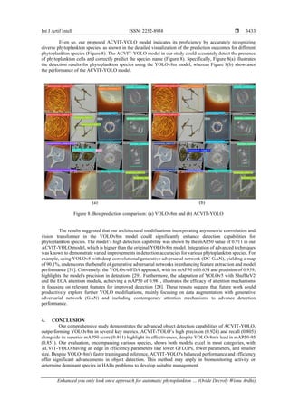 Enhanced you only look once approach for automatic phytoplankton identification | PDF