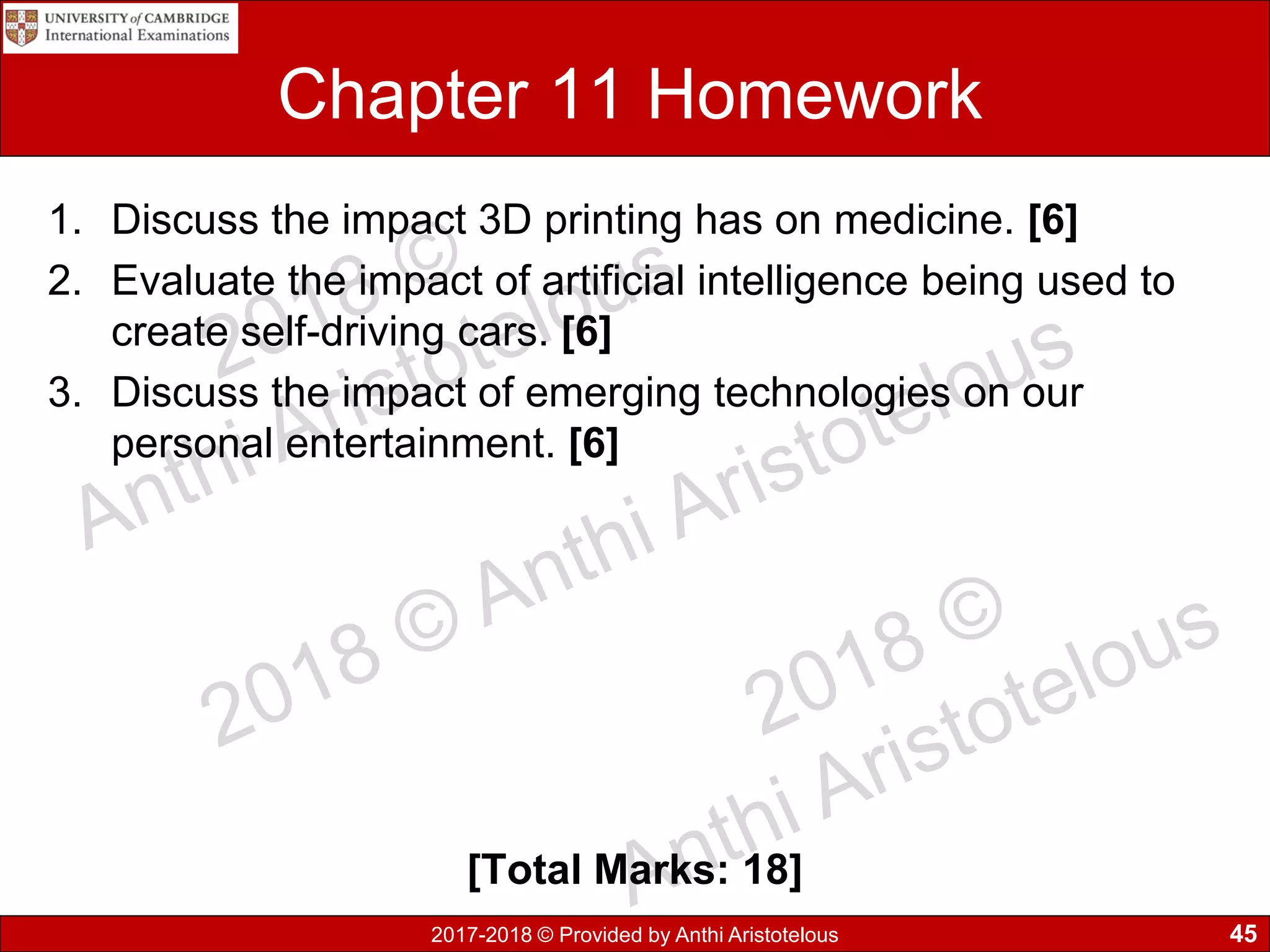 9626 GCE A2 Information Technology Chapter 11 | PDF