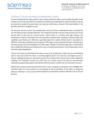 Odour Assessment Methodology for Petrochemical Industry. | PDF