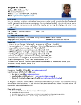 Nagham Resume | PDF