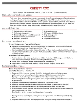 Christy Cox Resume | PDF
