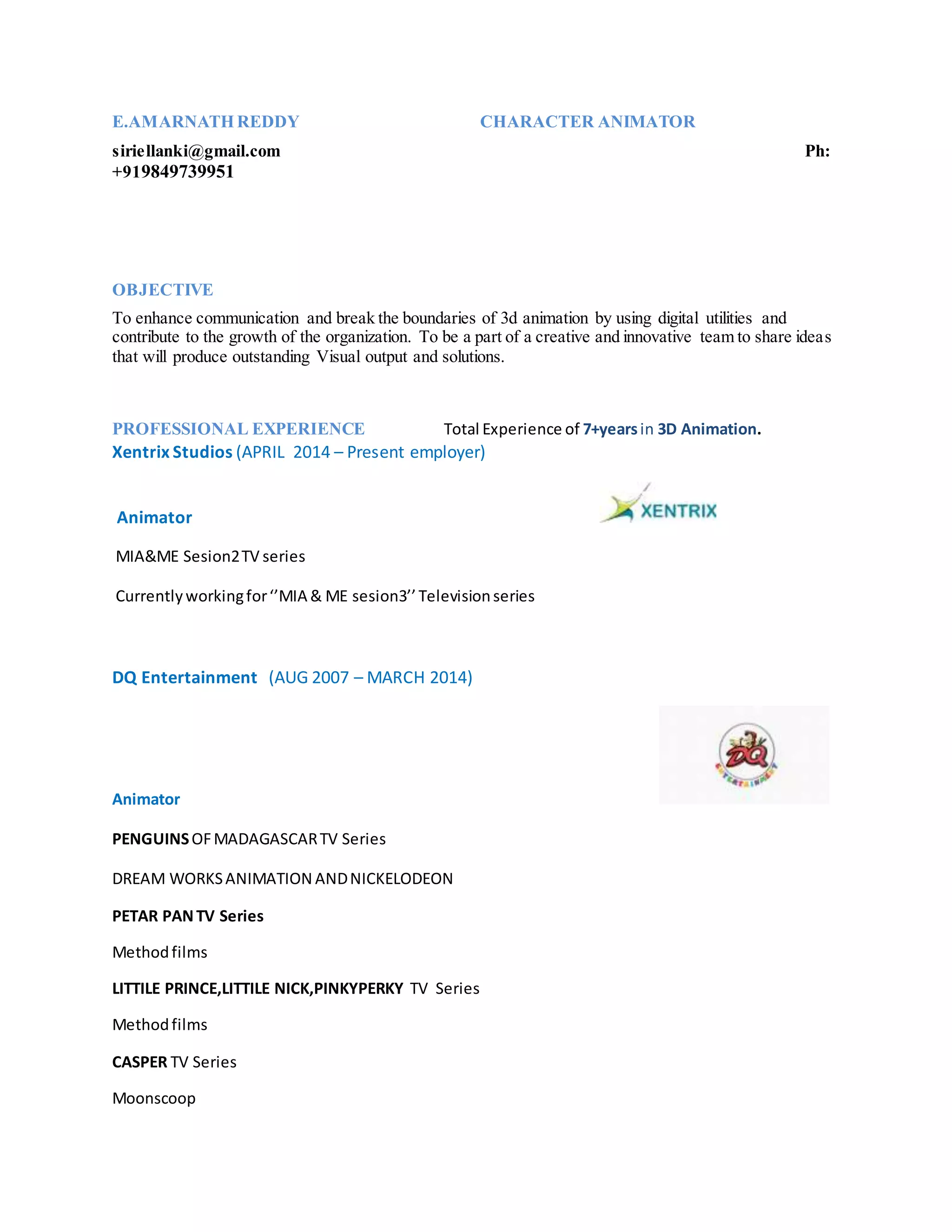 amar | DOCX | Computer Animation | Computer Software and Applications