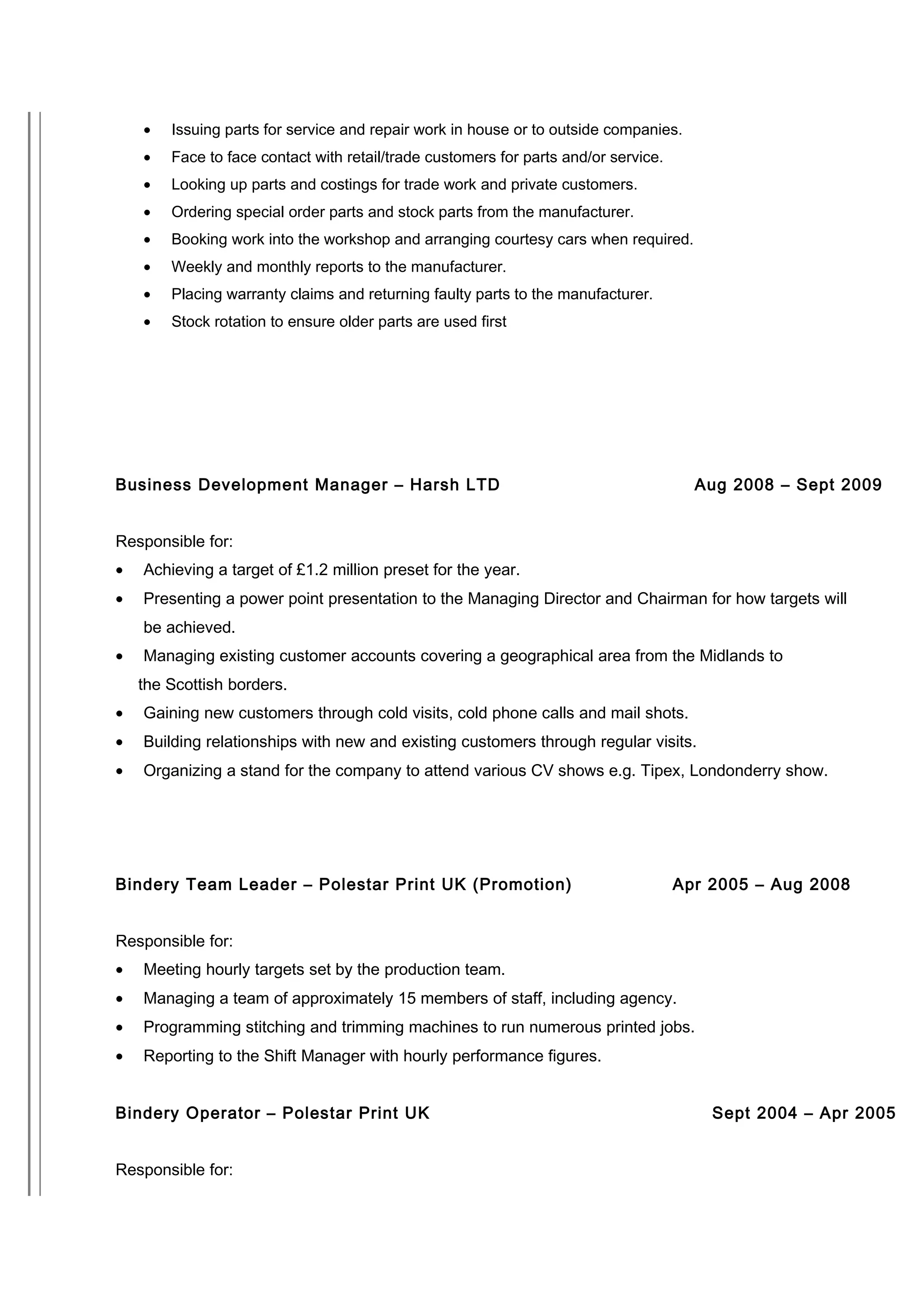 Robs CV | PDF