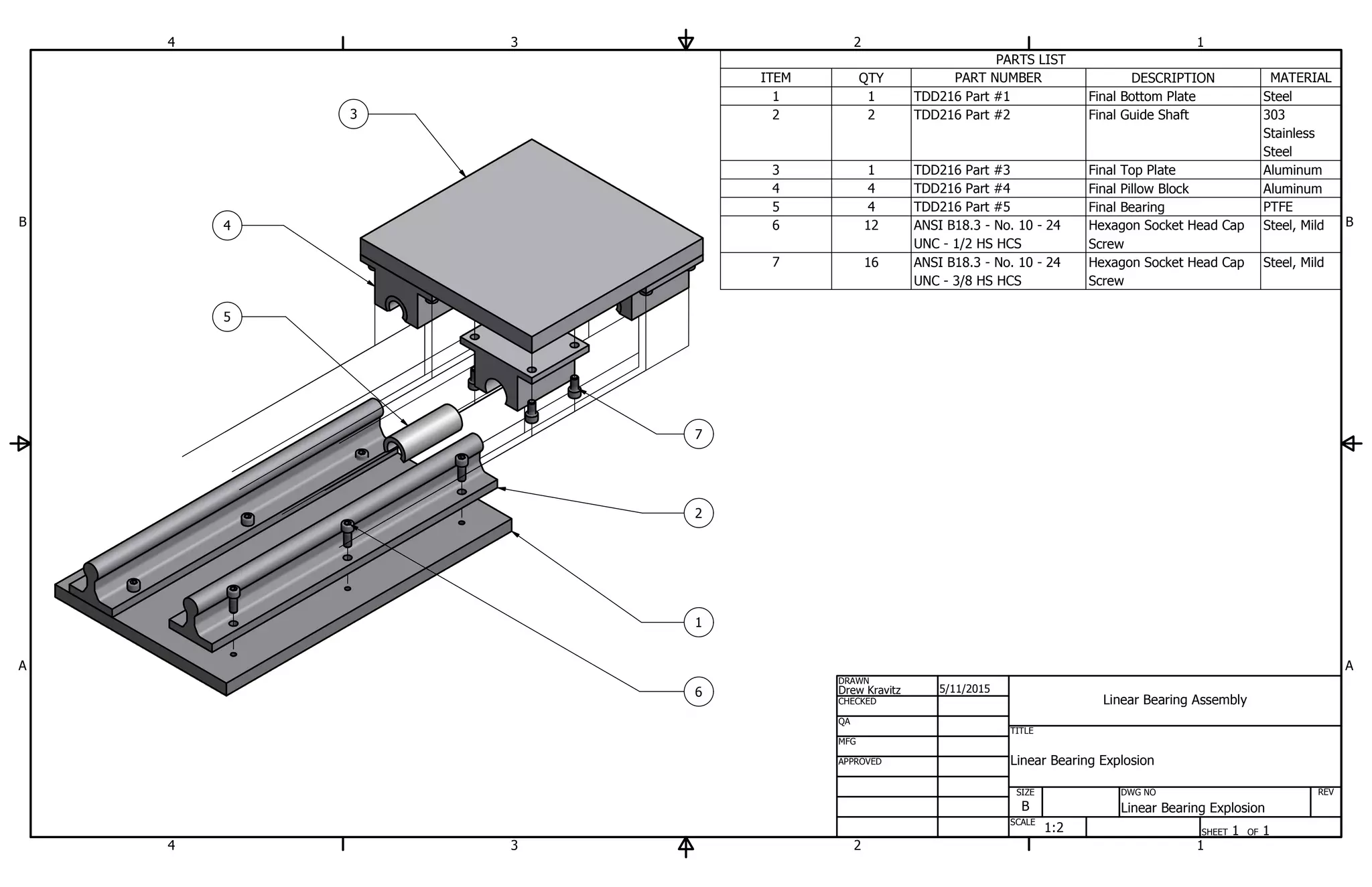 Linear Bearing Explosion | PDF
