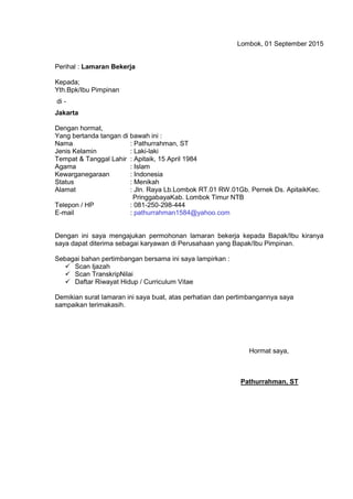 Curiculum Vitae. | PDF