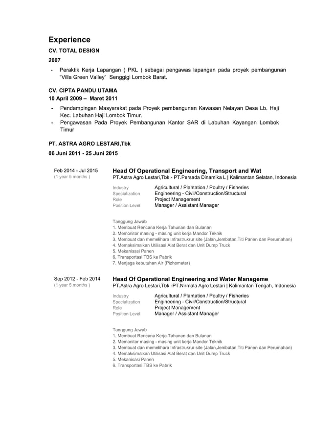 Curiculum Vitae. | PDF