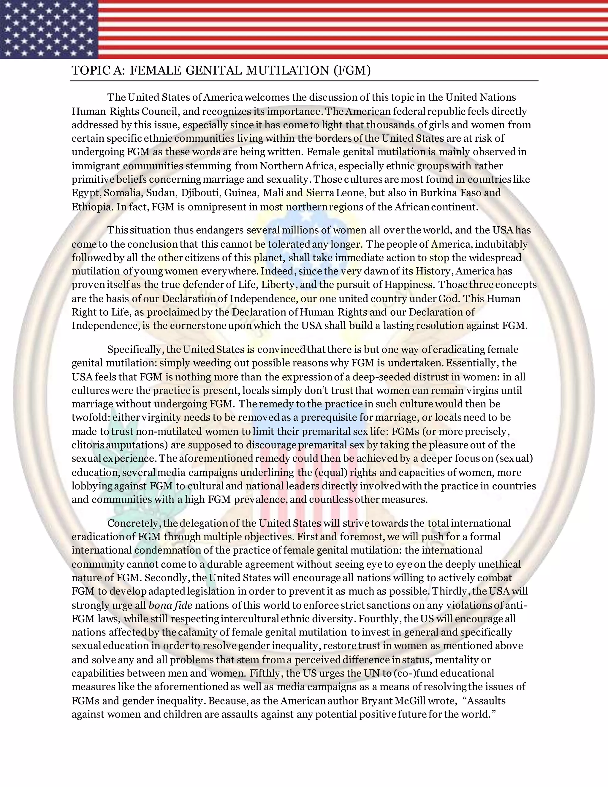 Position Paper USA | DOCX