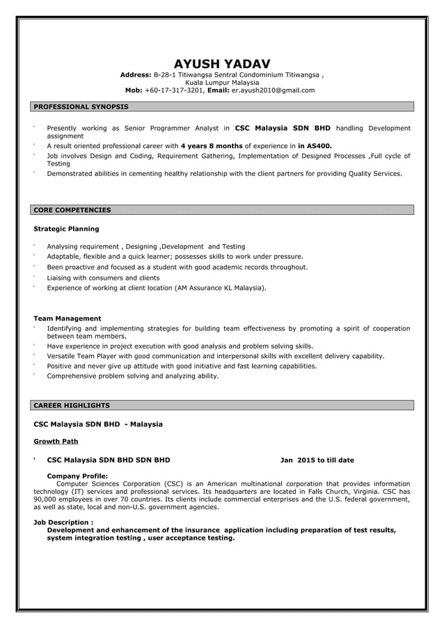 Ayush Yadav_CV | PDF