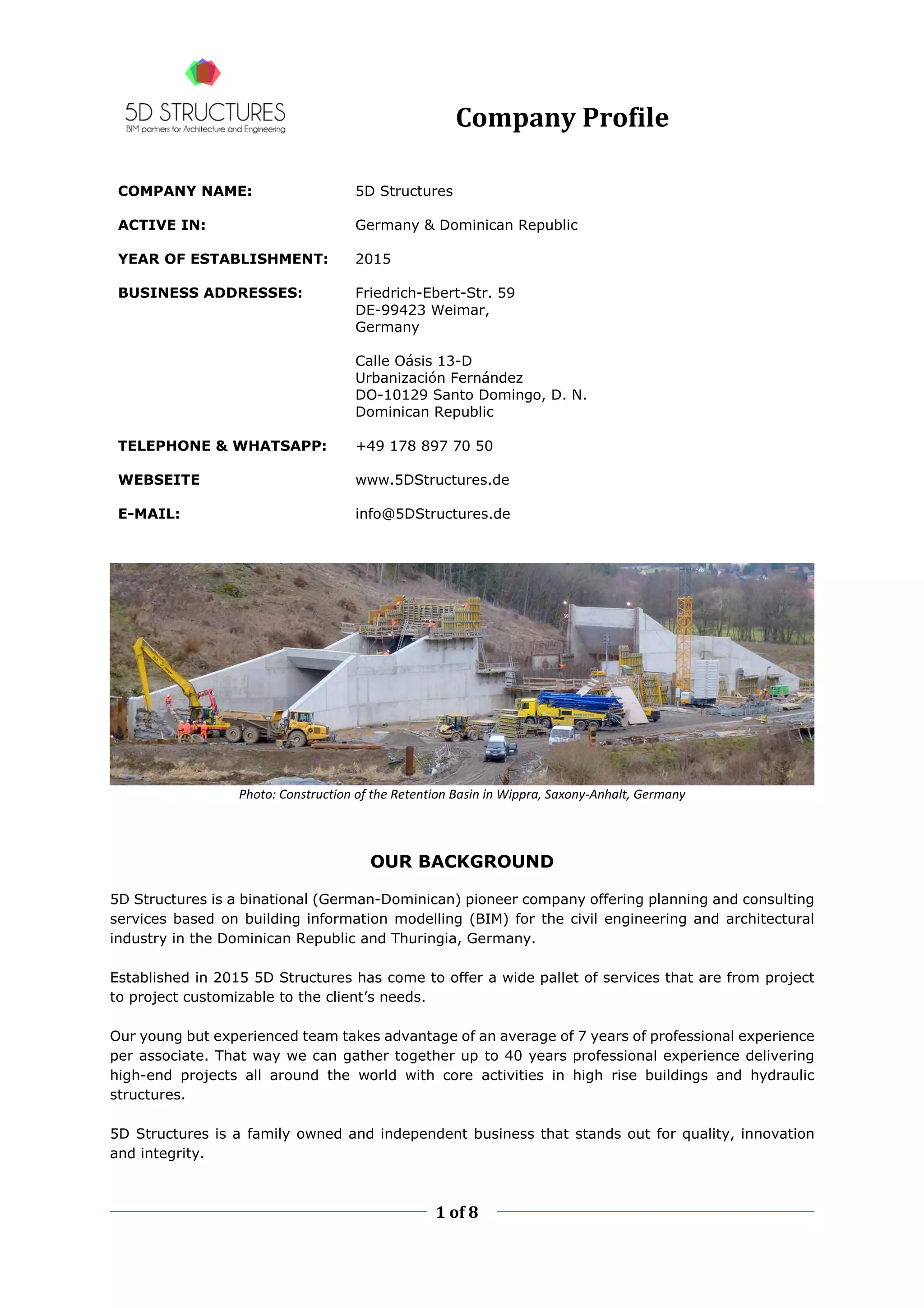 5D Structures - Company Profile_2 | PDF