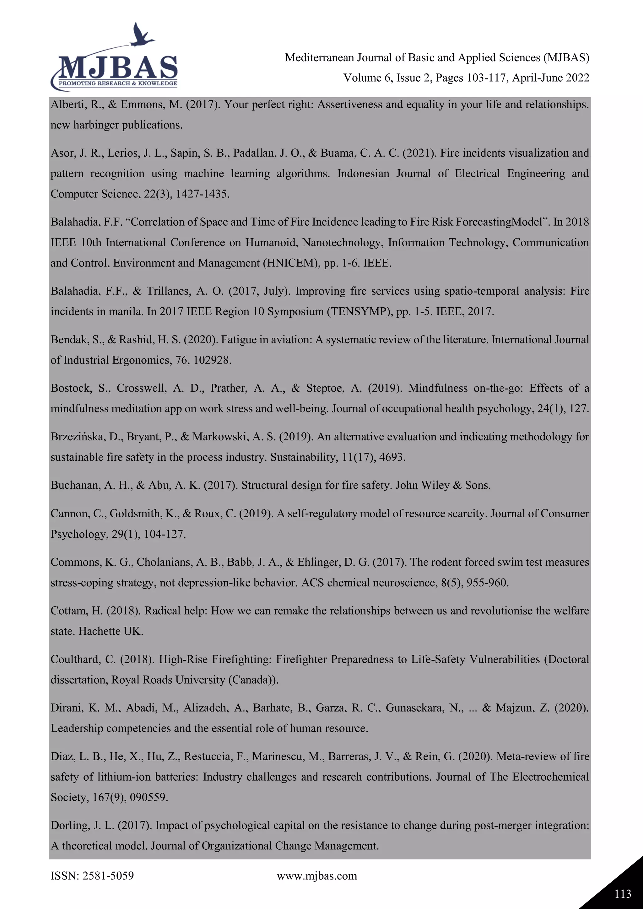 Challenges Encountered and Insights of the Bureau of Fire Protection ...