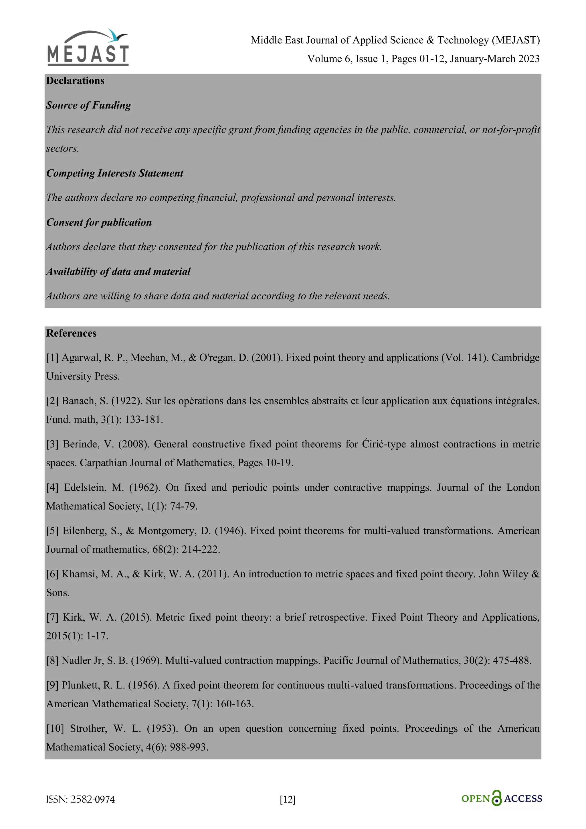 Non-unique Fixed Points of Self Mappings in Bi-metric Spaces | PDF