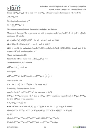 Non-unique Fixed Points of Self Mappings in Bi-metric Spaces | PDF
