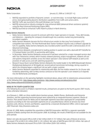 Nokia Q4 2008 earnings report | PDF