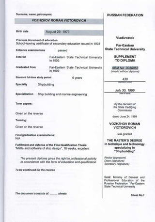 Diploma Master | PDF