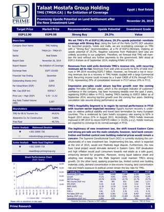 TMG - Re Initiation of Coverage 26 Nov 2014 | PDF