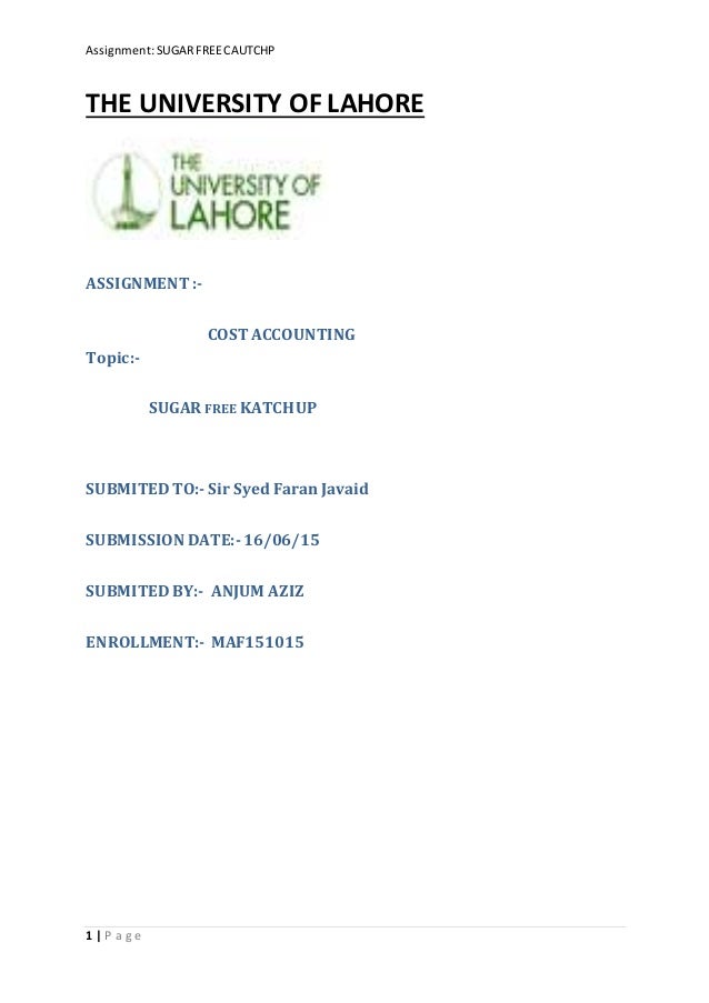 THE LAHORE UNIVERSITY