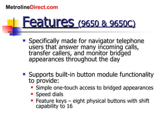 Avaya 9650 & 9650C IP Telephones | PPT