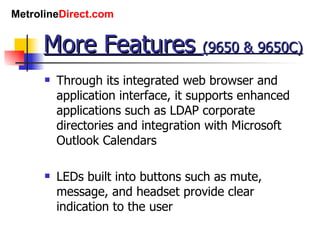 Avaya 9650 & 9650C IP Telephones | PPT
