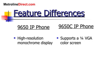 Avaya 9650 & 9650C IP Telephones | PPT