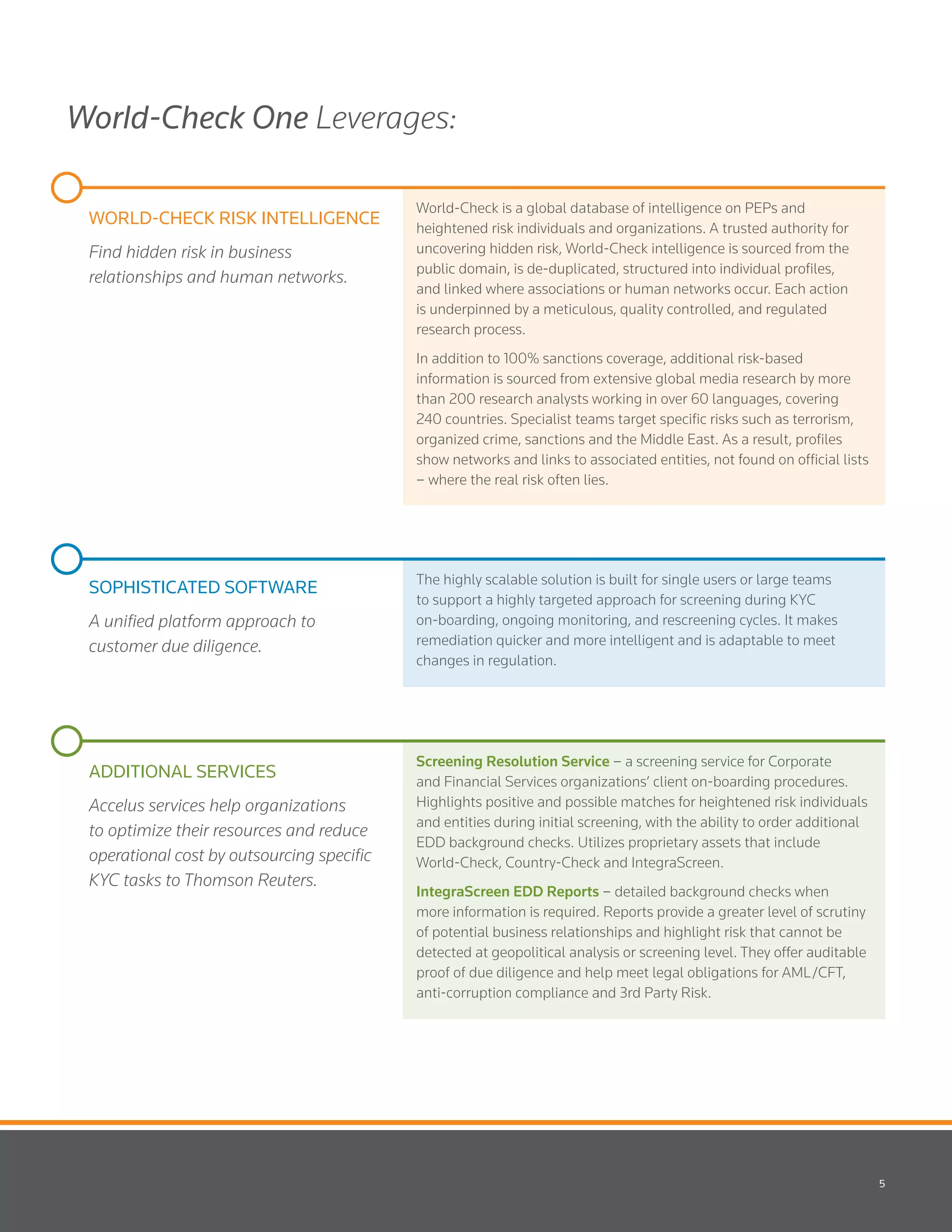 World-Check One Brochure | PDF