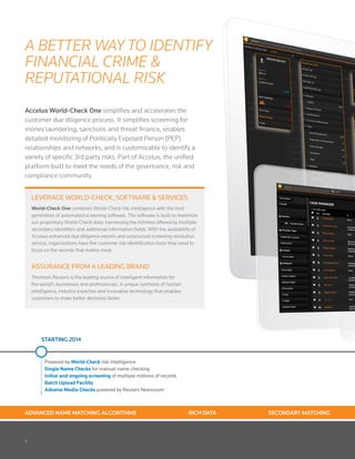 World-Check One Brochure | PDF