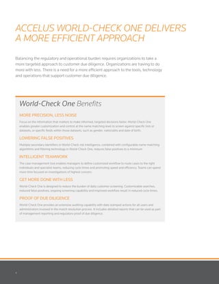 World-Check One Brochure | PDF