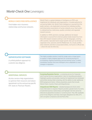 World-Check One Brochure | PDF