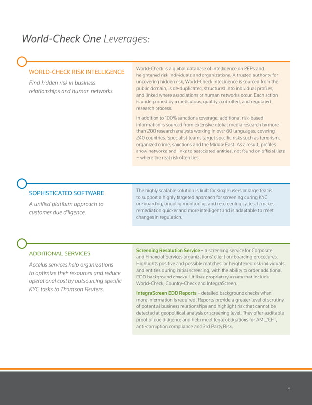 World-Check One Brochure | PDF | Business | Business and Finance