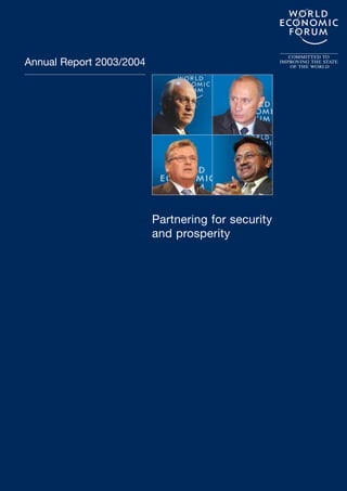 world economic forum Annual Report 2004 | PDF