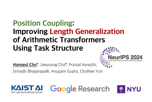 Position Coupling: Improving Length Generalization of Arithmetic Transformers Using Task ...