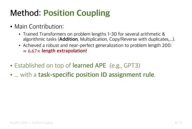 Position Coupling: Improving Length Generalization of Arithmetic Transformers Using Task ...