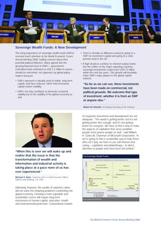 World Economic Forum Annual Meeting2008 | PDF