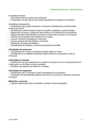 9658 18-4-programación de aula lectoescritura cast. | DOC