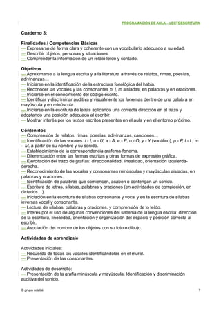 9658 18-4-programación de aula lectoescritura cast. | PDF
