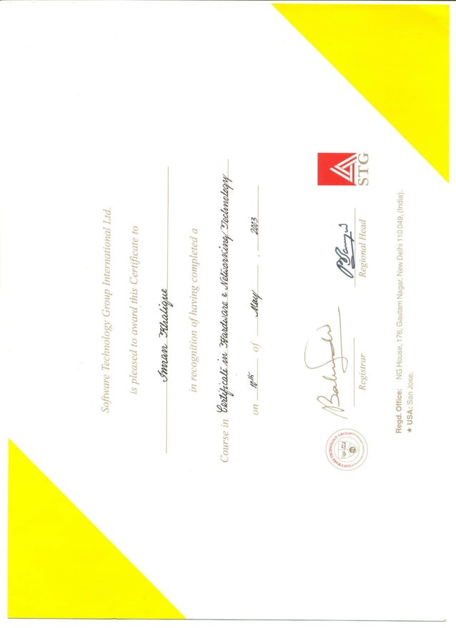 Certificate In Hardware and Networking | PDF | Information and Network ...