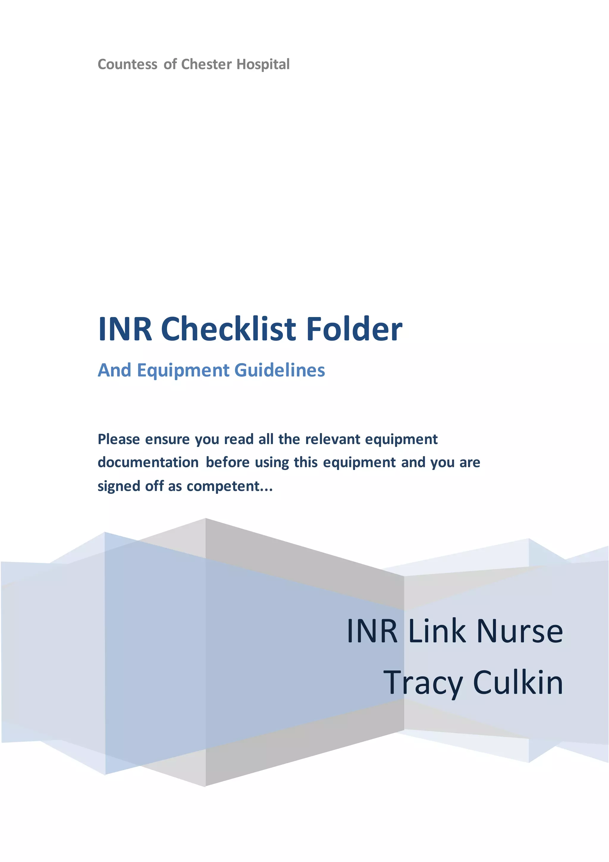 INR Checklist folder | PDF