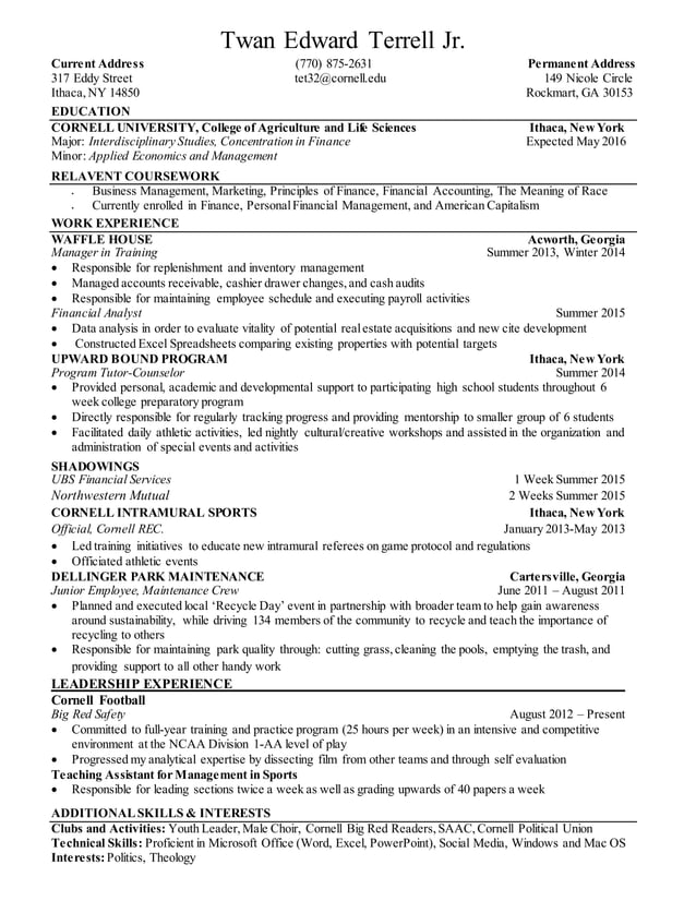 jr work resume final | PDF