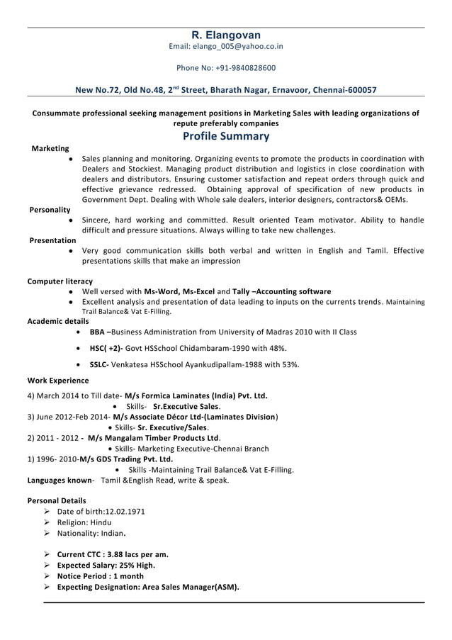 Elango Resume 2015 [94056] | PDF