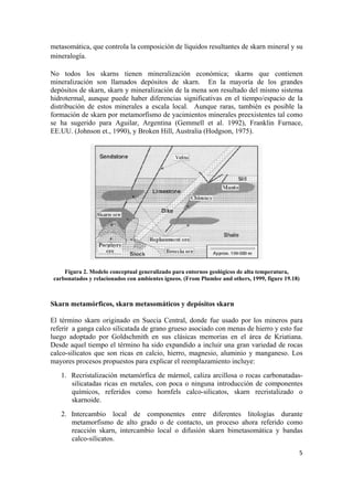 depositos tipo Skarn , formacion y caracteristicas .pdf