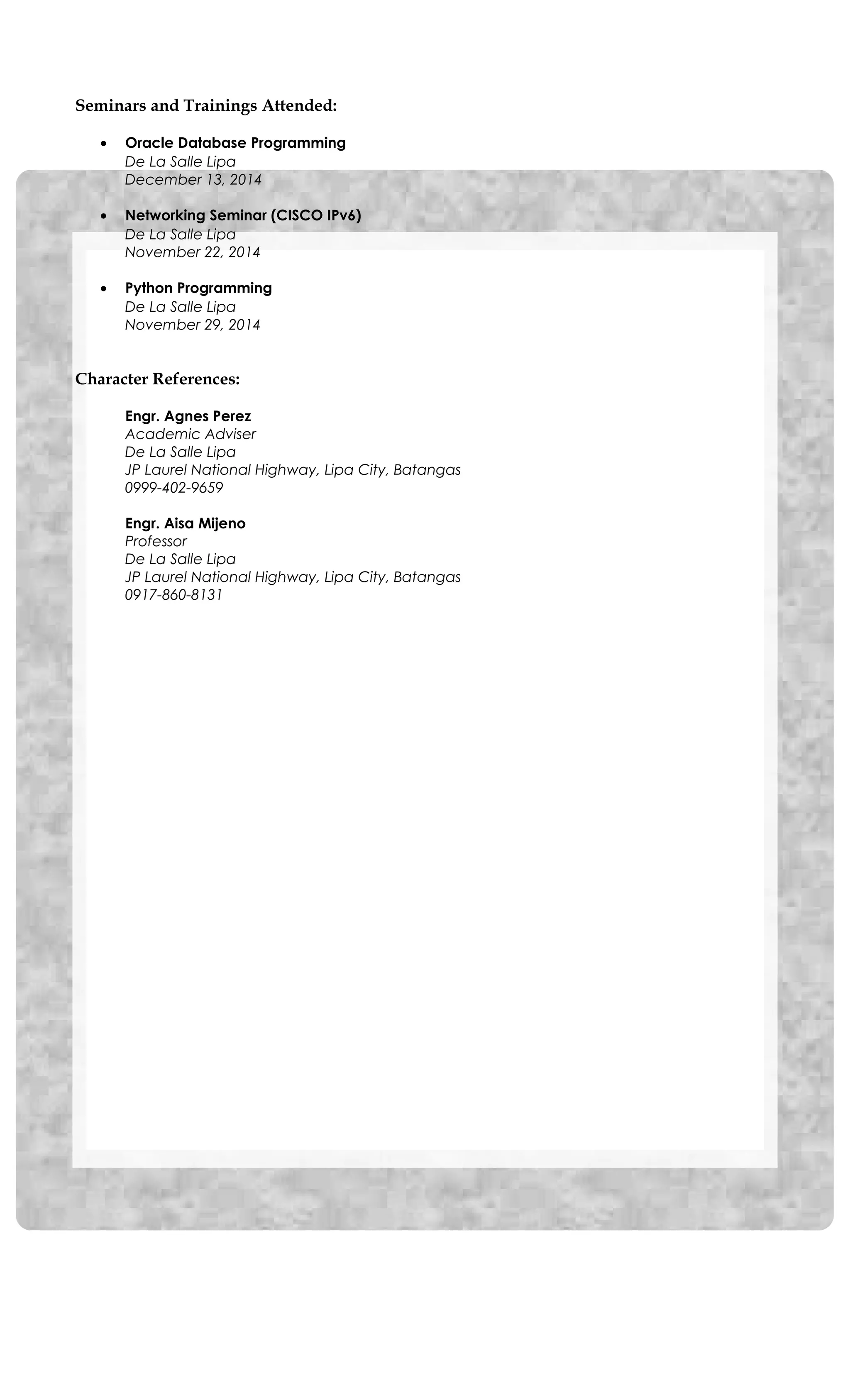 Genesis Resume 05.20.2015 | Technology & Computing