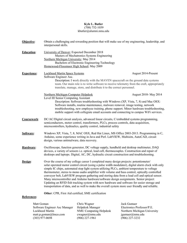 Kyle_Butler_Resume | PDF | Computing | Technology & Computing