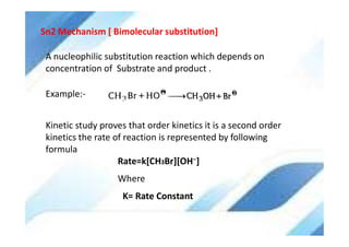 SN1 and SN2 Reaction for the studennt of | PDF
