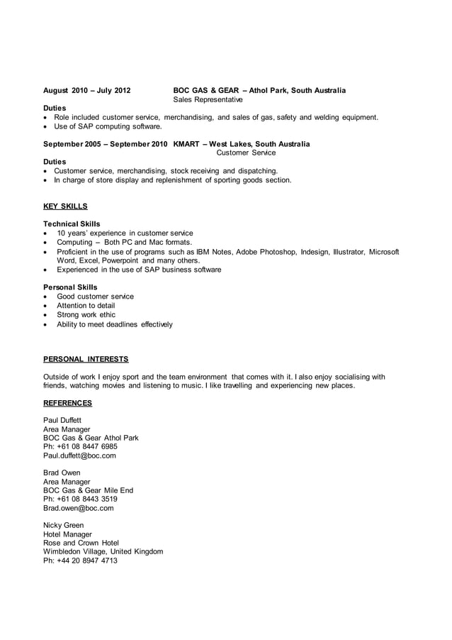CV-NDidone | DOCX | Business | Business and Finance
