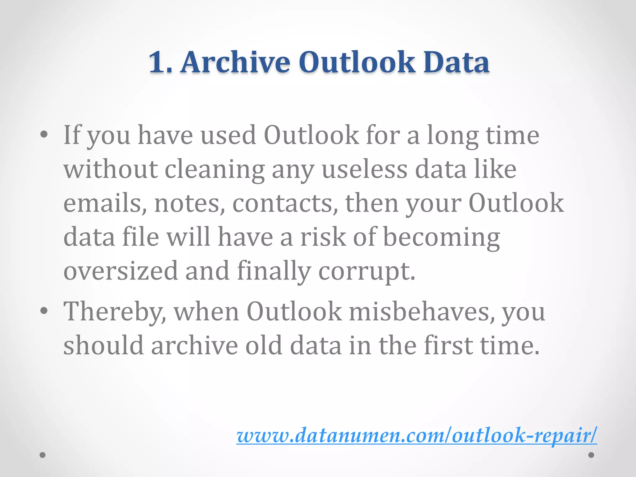 6 Effective Techniques to Troubleshoot Outlook Problems | PPTX